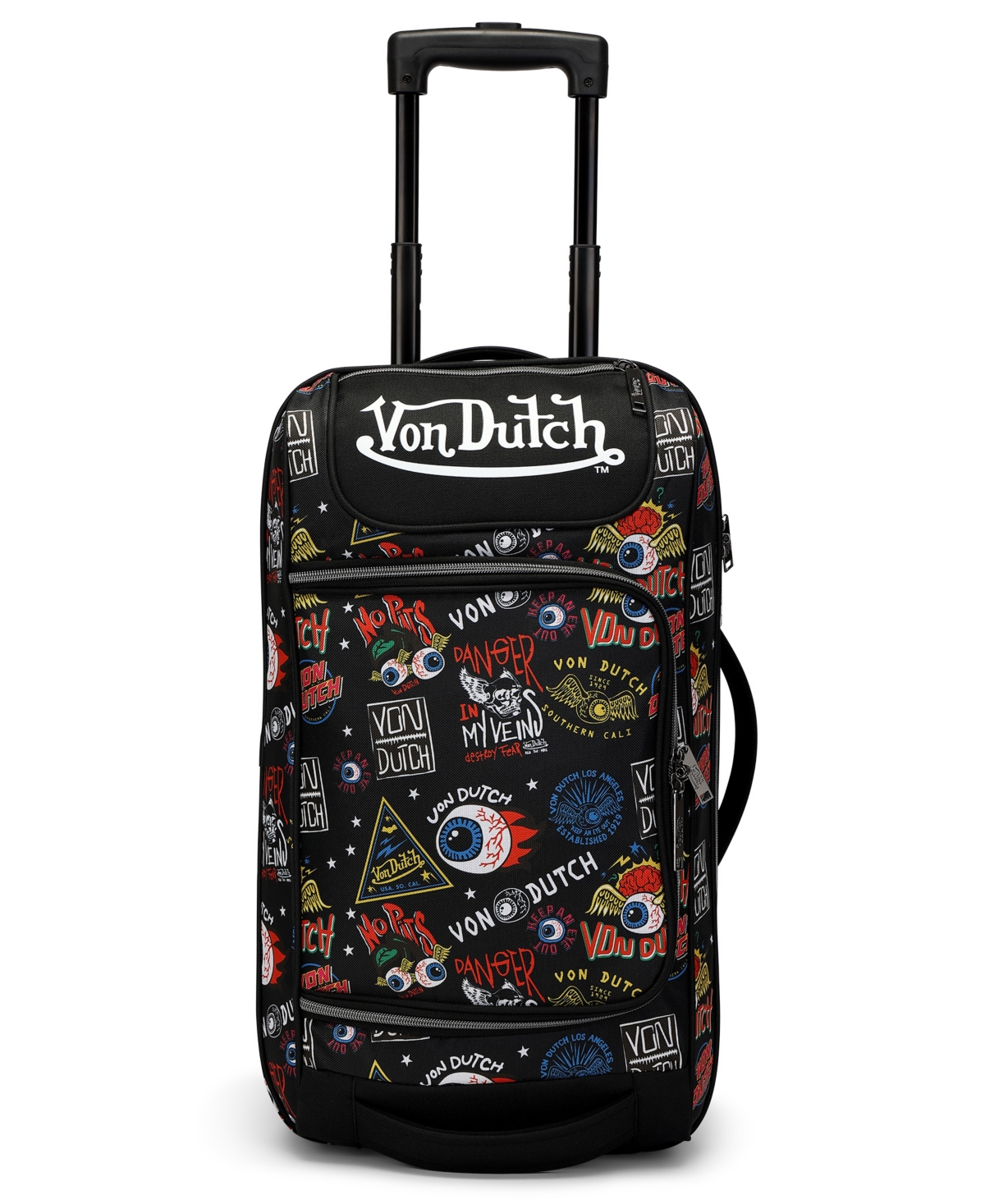 Click here for Von Dutch Jax 20 Carry-On Rolling Duffel - Jax Bla... prices