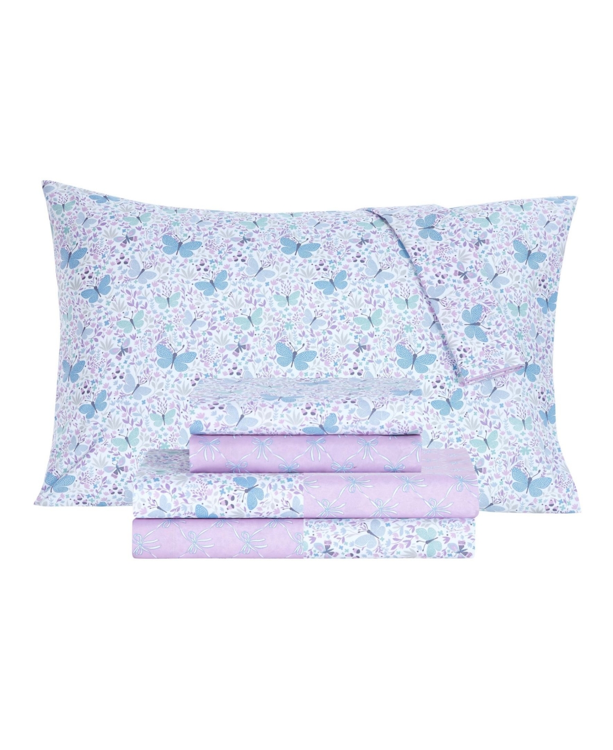 Click here for Turnstyle Flutterfly Reversible 4-Pc. Sheet Set  T... prices