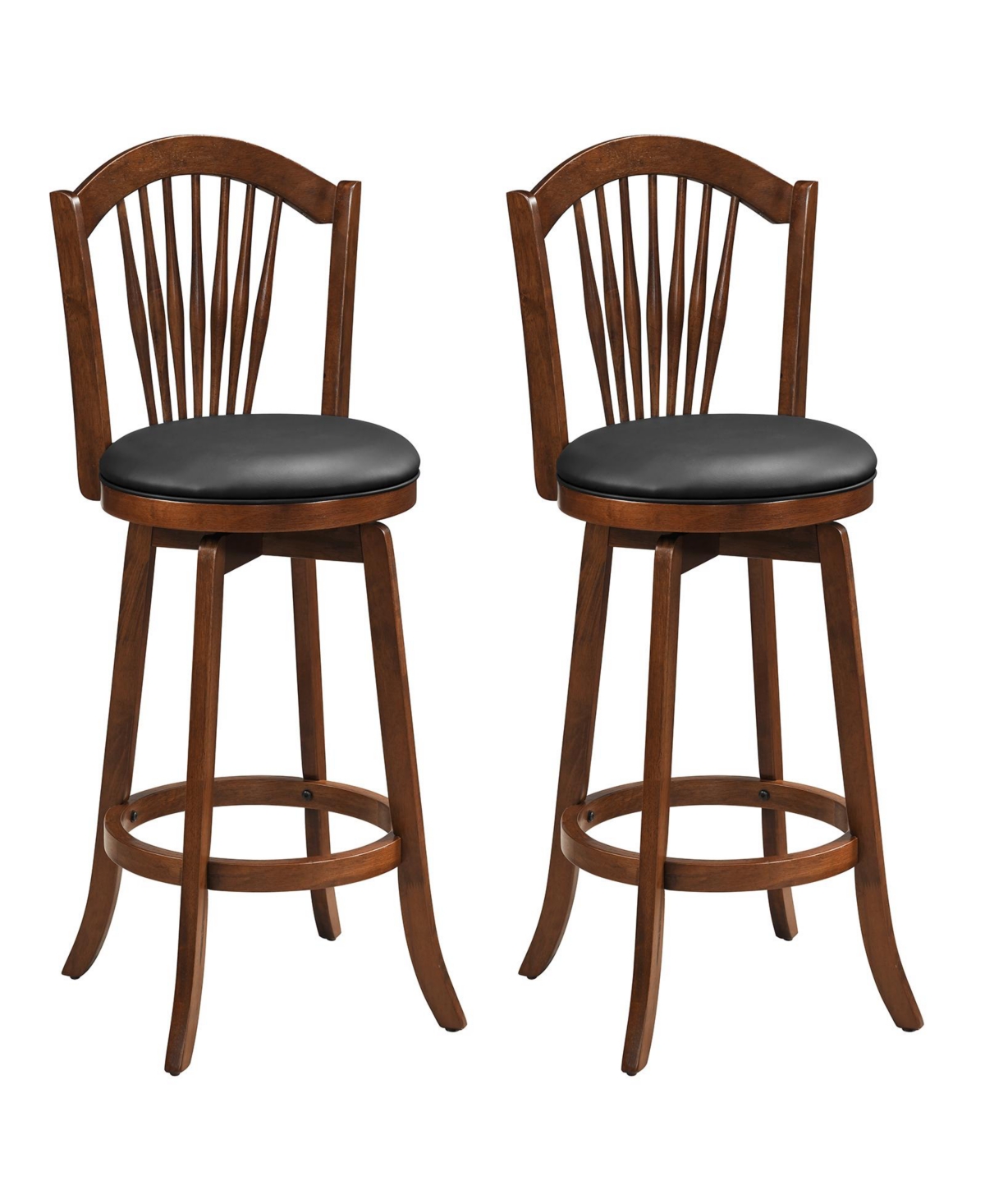 Click here for Slickblue Set of 2 Swivel Bar Stools with Back Sup... prices