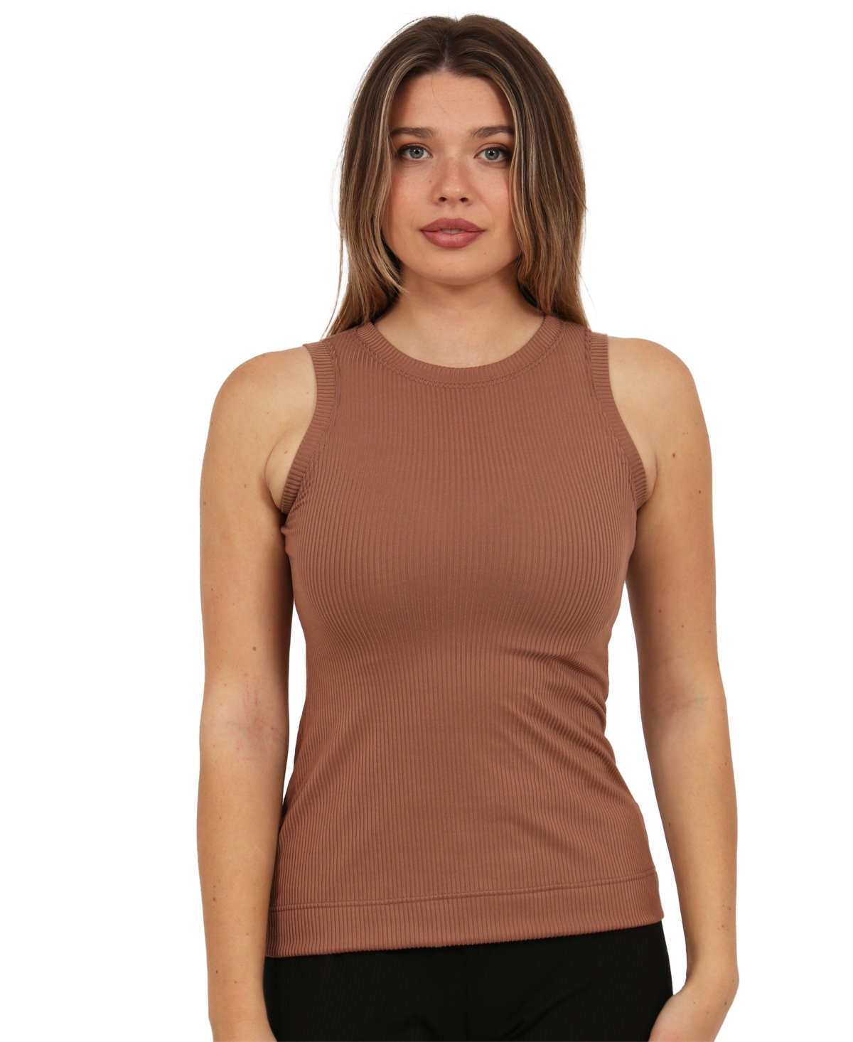 Click here for 24seven Comfort Apparel Womens Ribbed Knit Sleevel... prices