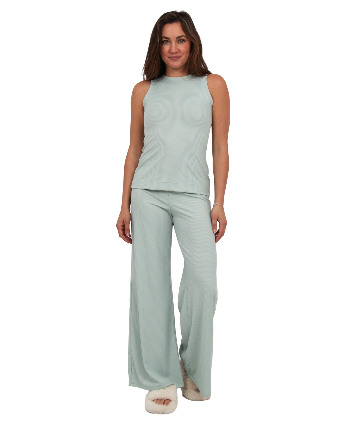 Click here for 24seven Comfort Apparel Womens Ribbed Knit Tank To... prices