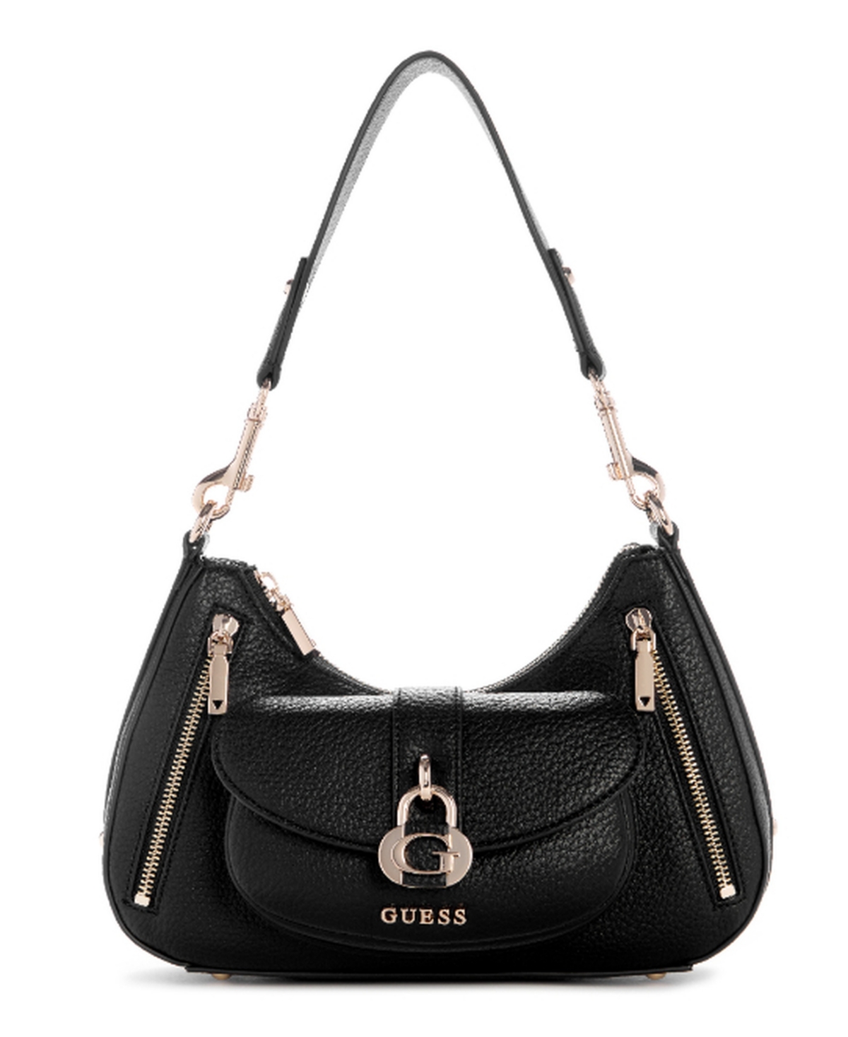 Click here for Guess Jessa Small Shoulder Handbag - Black prices