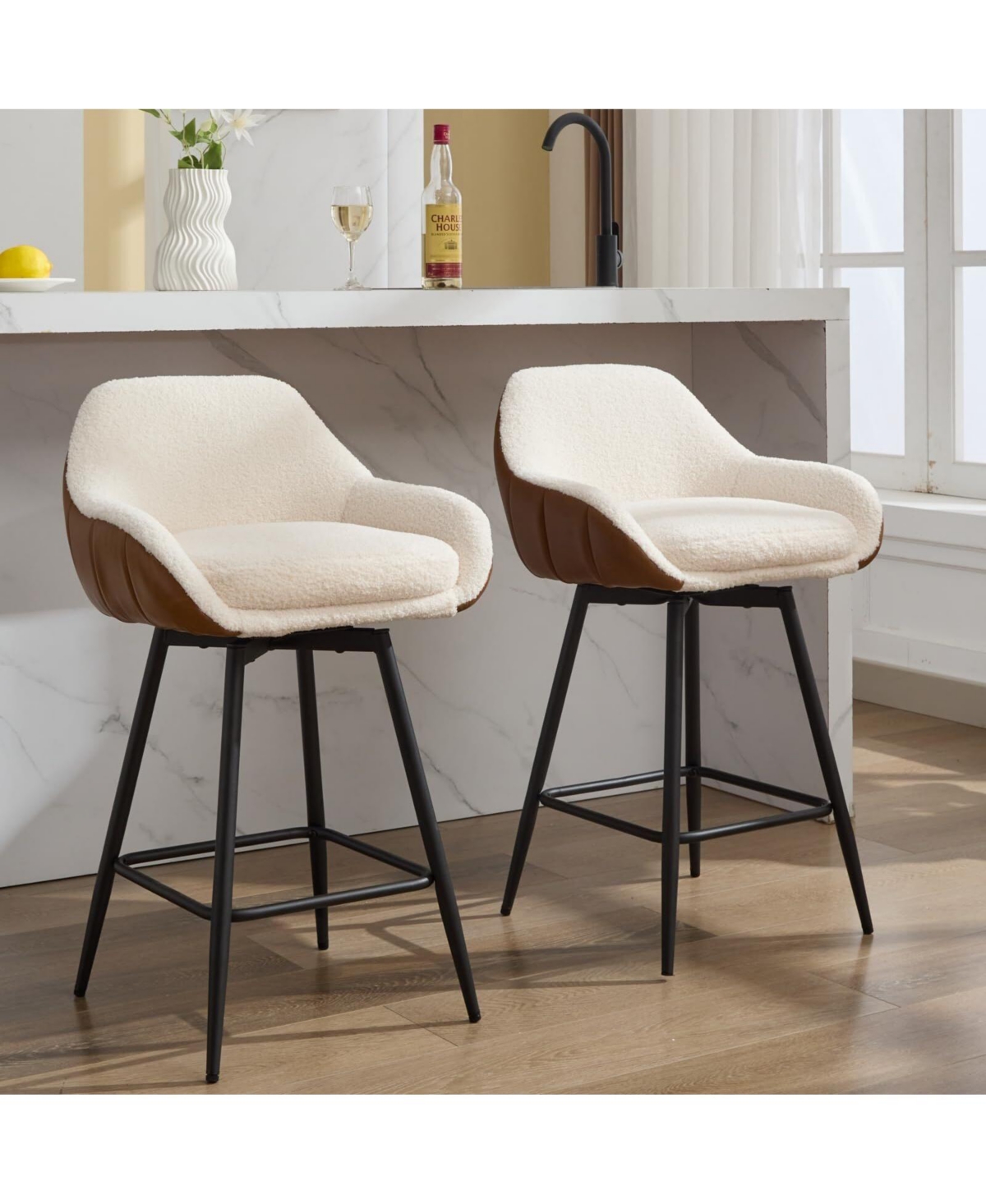 Click here for gaomon 26 Counter Height Bar Stools Set of 2  360d... prices