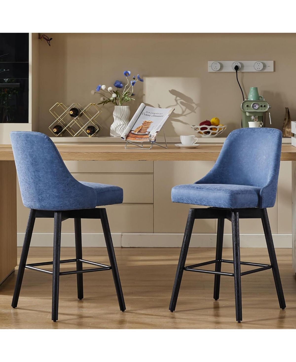 Click here for gaomon Dining Chair Swivel Bar Stools Set of 2 30... prices