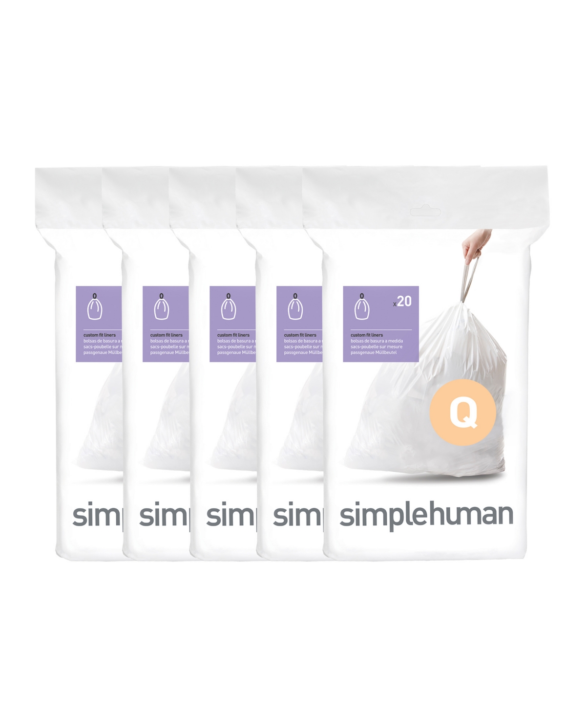 Click here for Simplehuman Code Q 100pk Custom Fit Liners with 5... prices