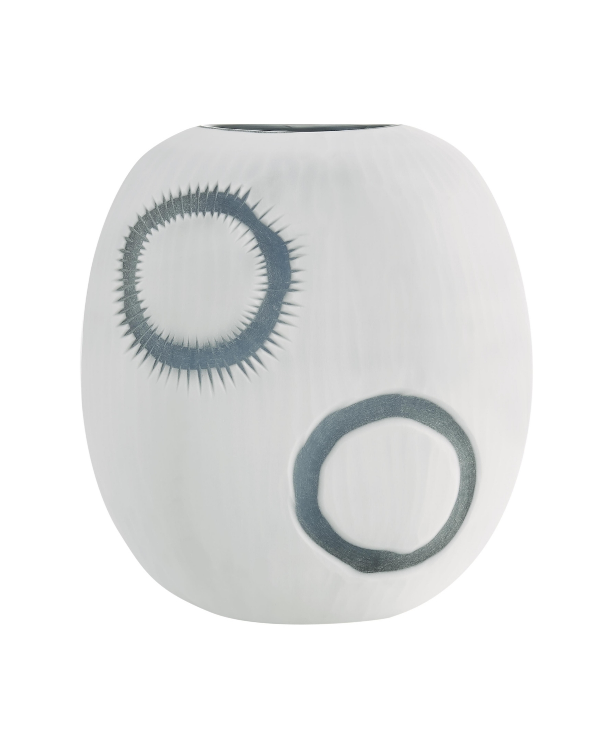 Click here for Danya B Elara Matte White and Navy Tabletop Vase -... prices