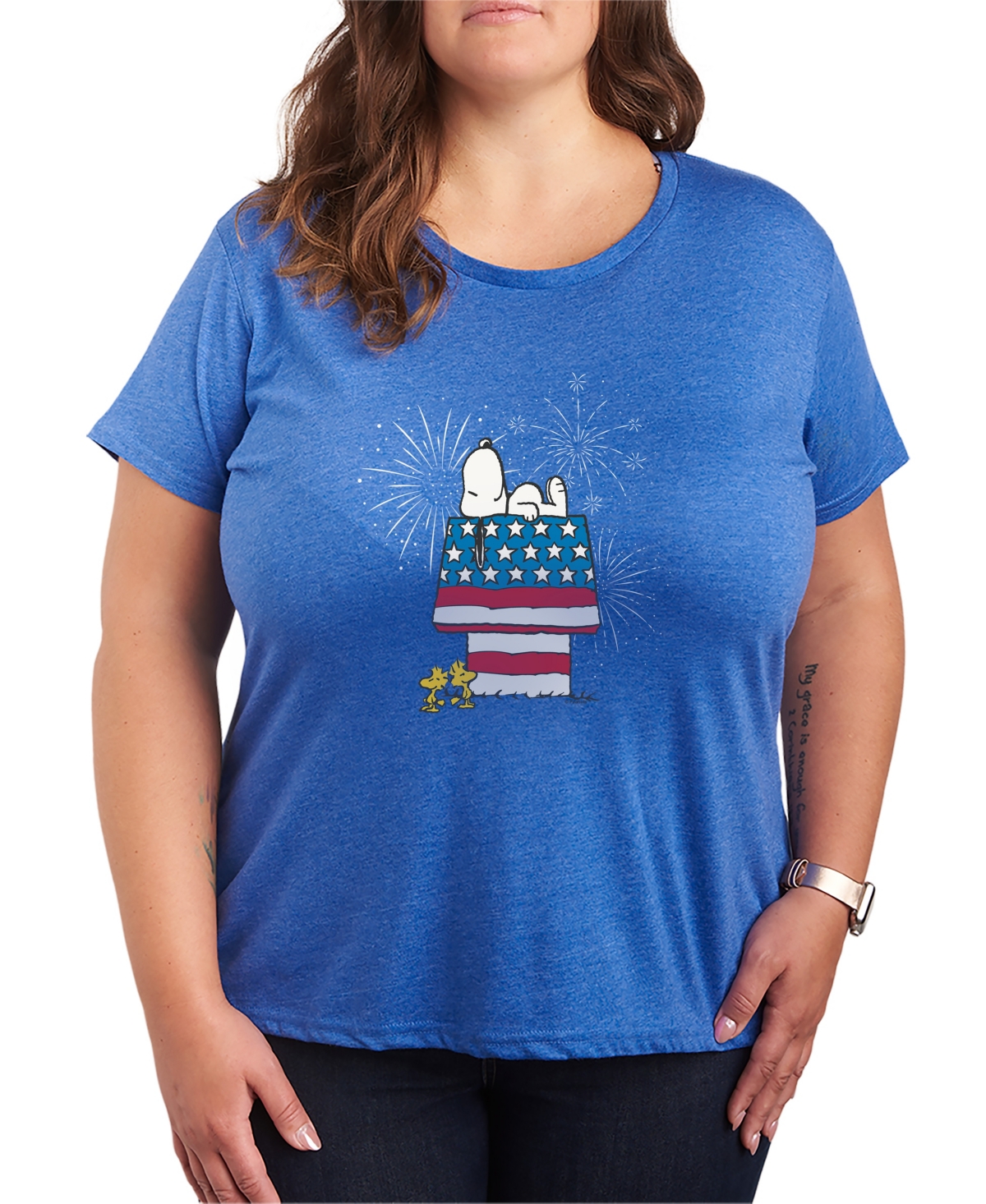 Click here for Hybrid Apparel Plus Size Peanuts Dog House Firewor... prices