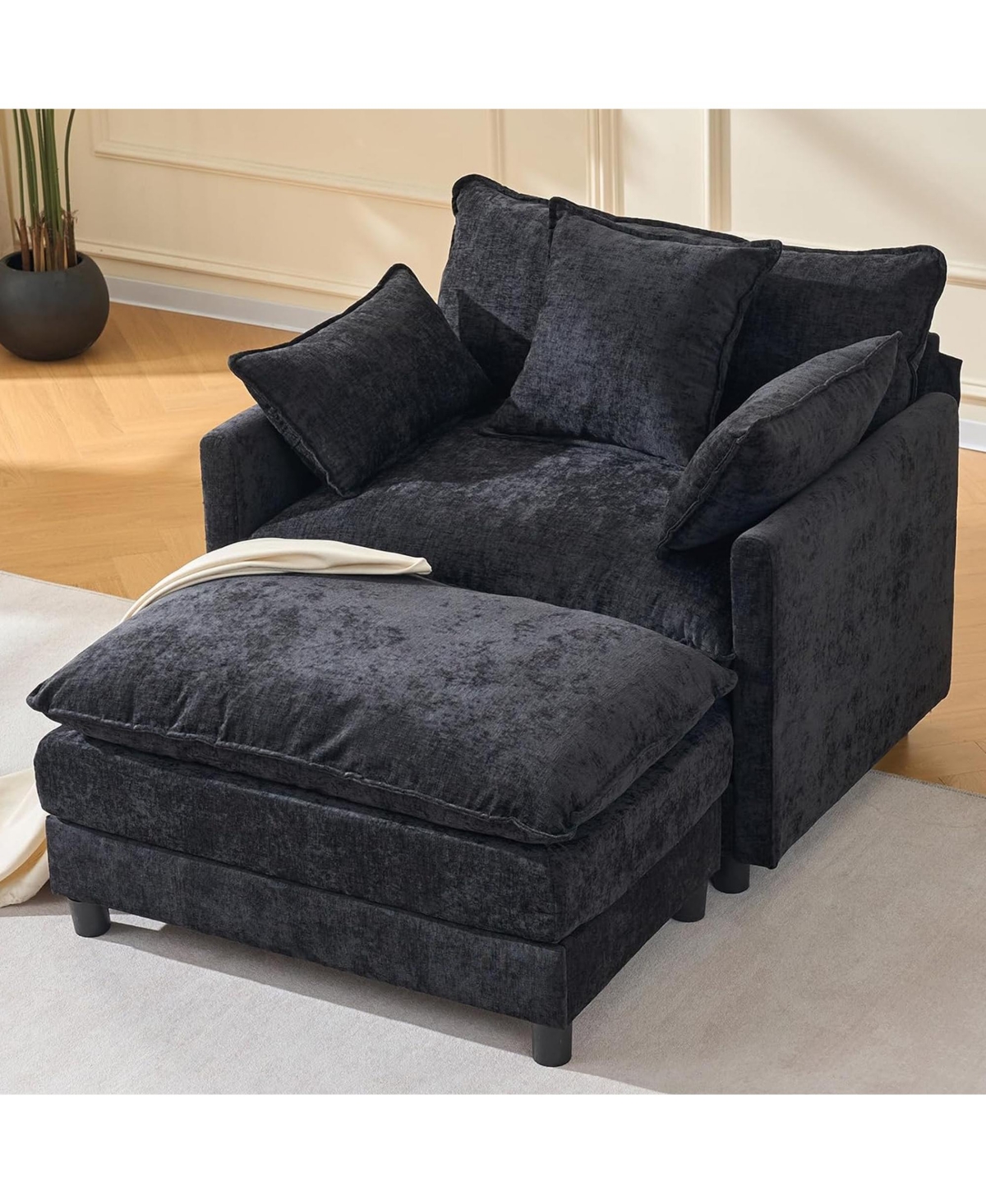 Click here for Rainsken Oversized Armchair with Ottoman  39.4 Mod... prices