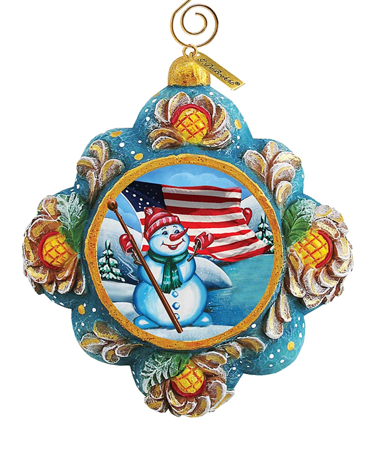 Click here for G.DeBrekht Hand Painted Scenic Ornament Patriotic... prices