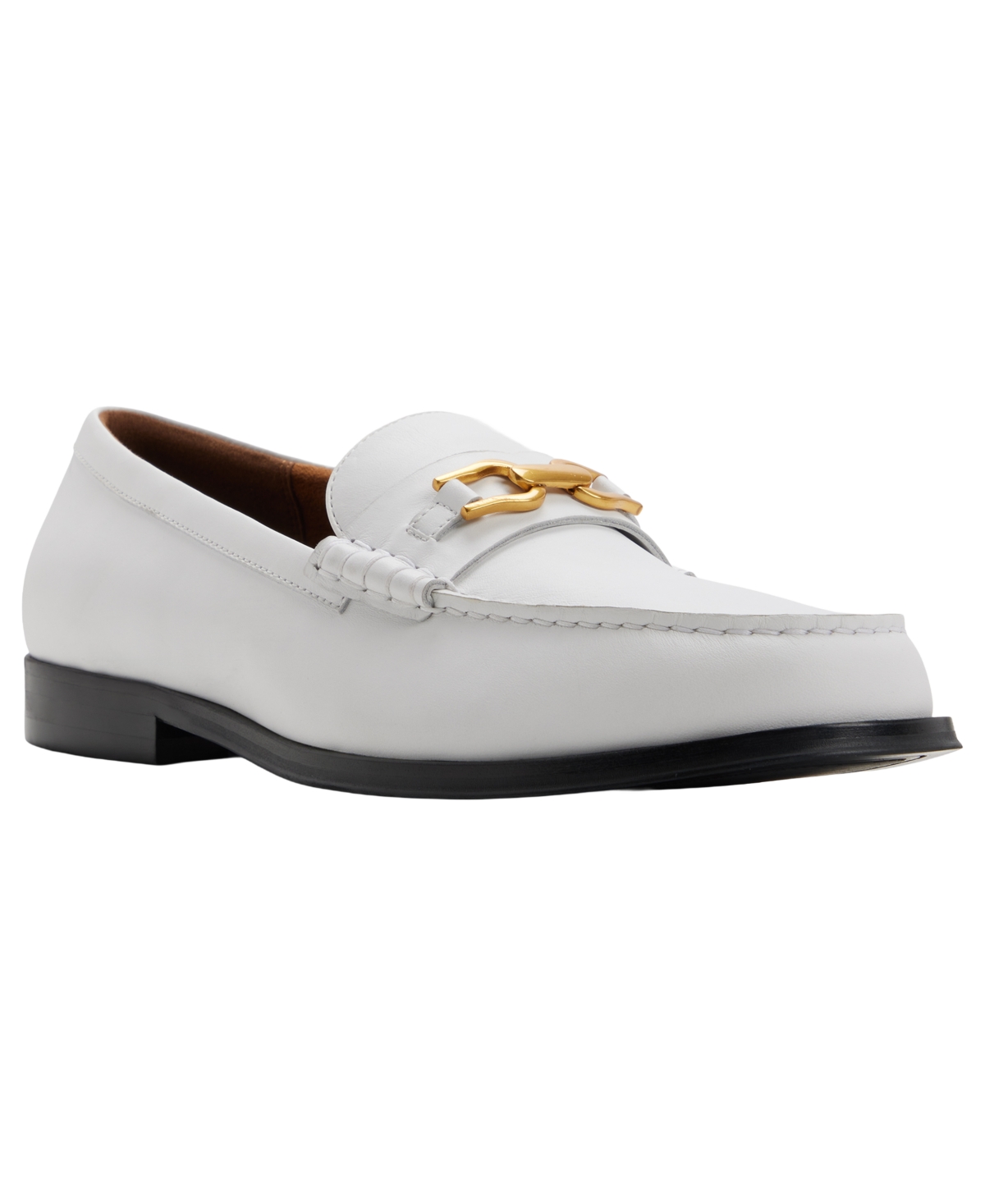 Click here for Aldo Mens Edouard Round-Toe Loafers - White prices
