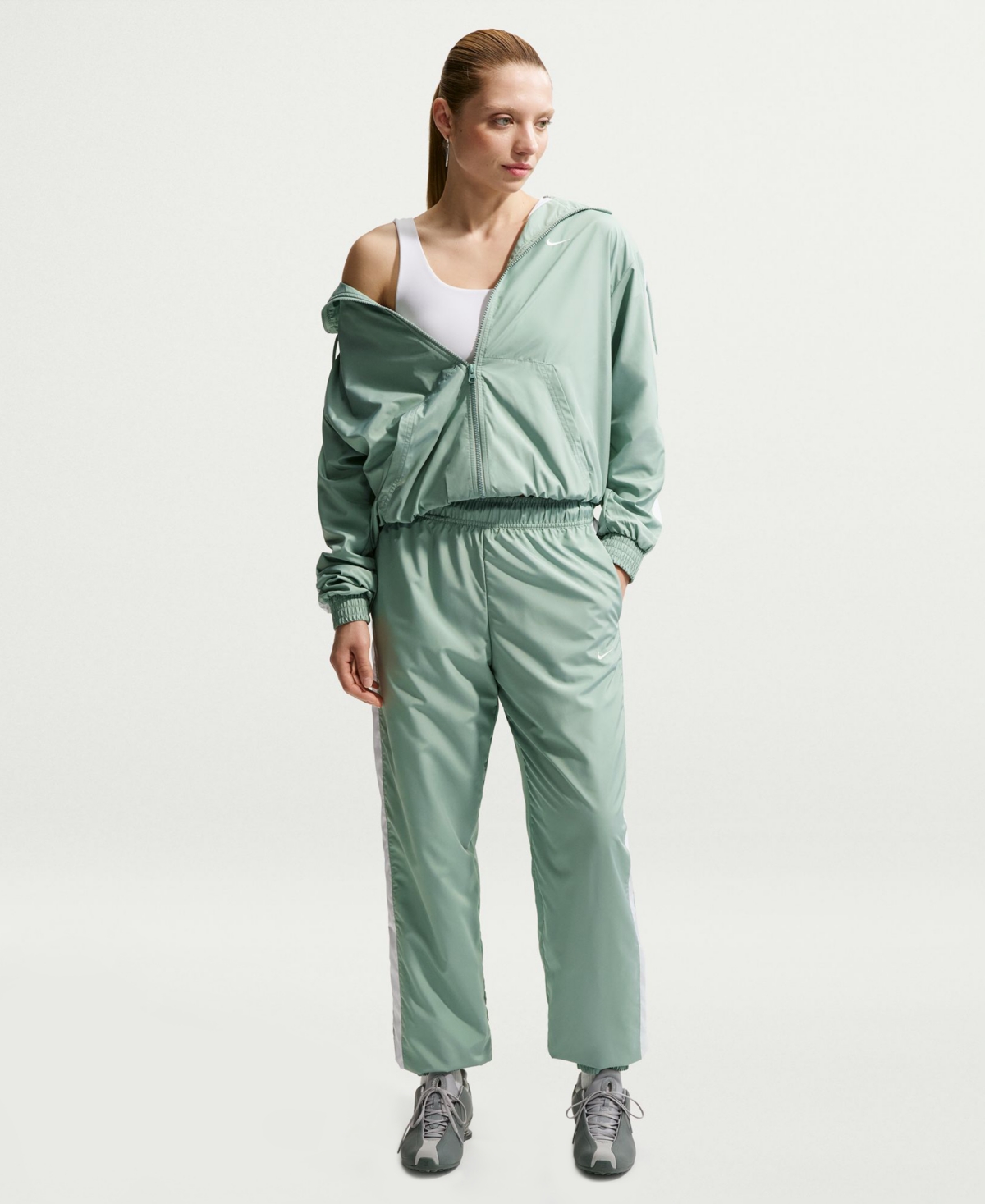 Click here for Nike Womens Sportswear Classic Zip-Front Hooded Ja... prices