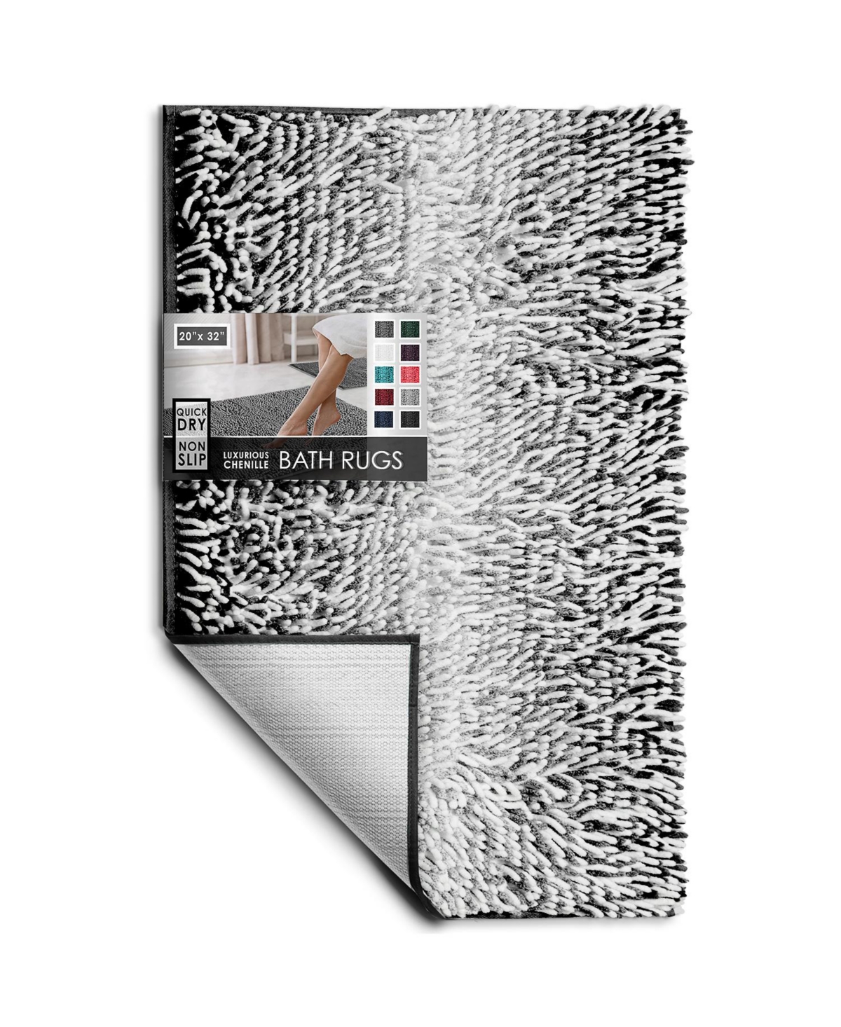 Click here for Hearth & Harbor Ultra-Soft Chenille Bath Rug - Med... prices