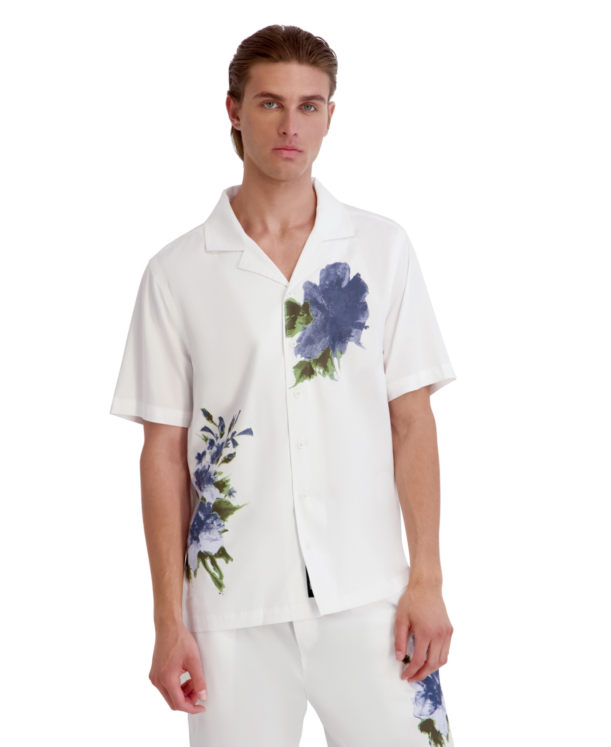 Click here for Karl Lagerfeld Paris Mens Oversized Floral Camp Co... prices