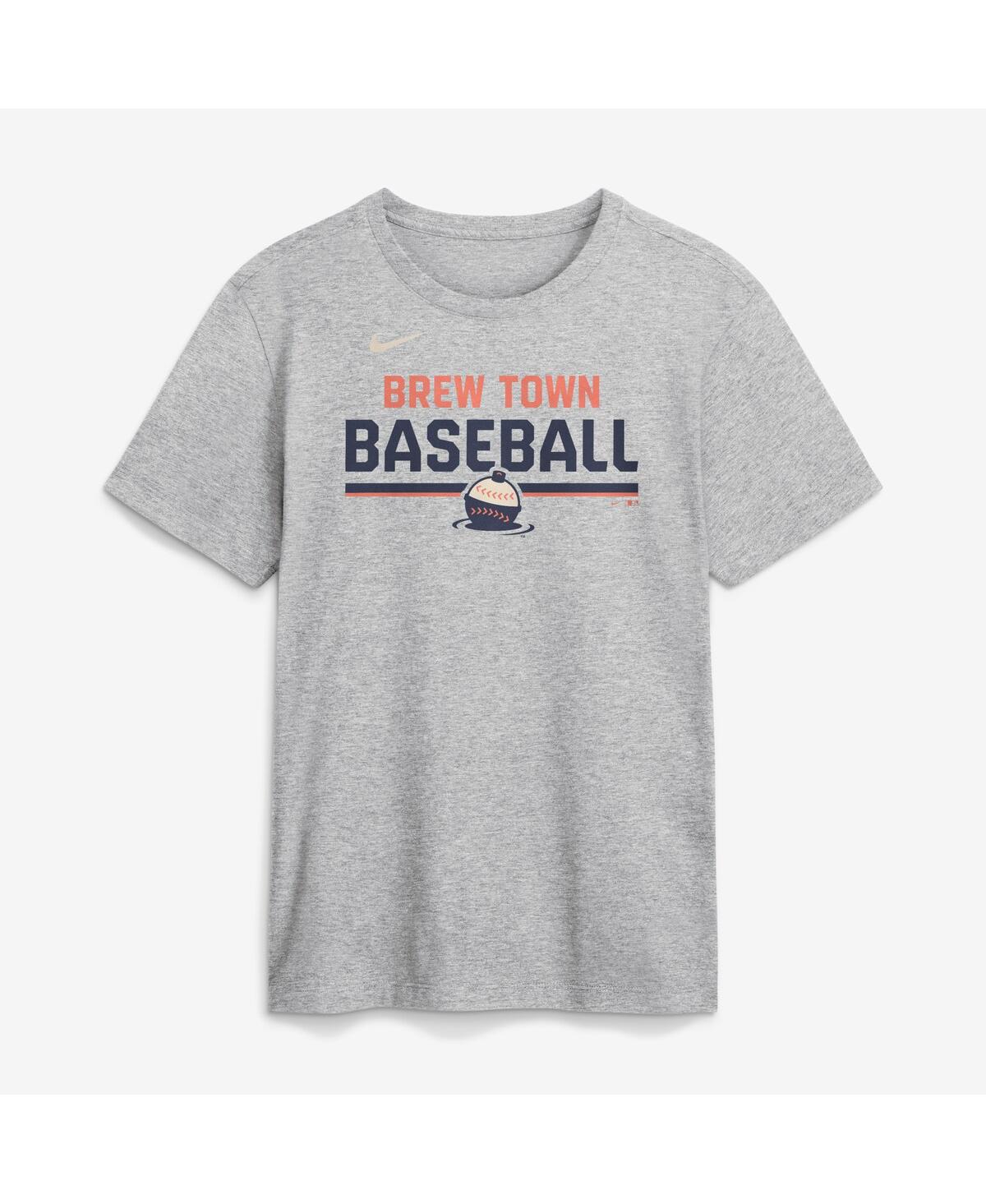 Click here for Nike Mens Heather Gray Milwaukee Brewers 2026 City... prices