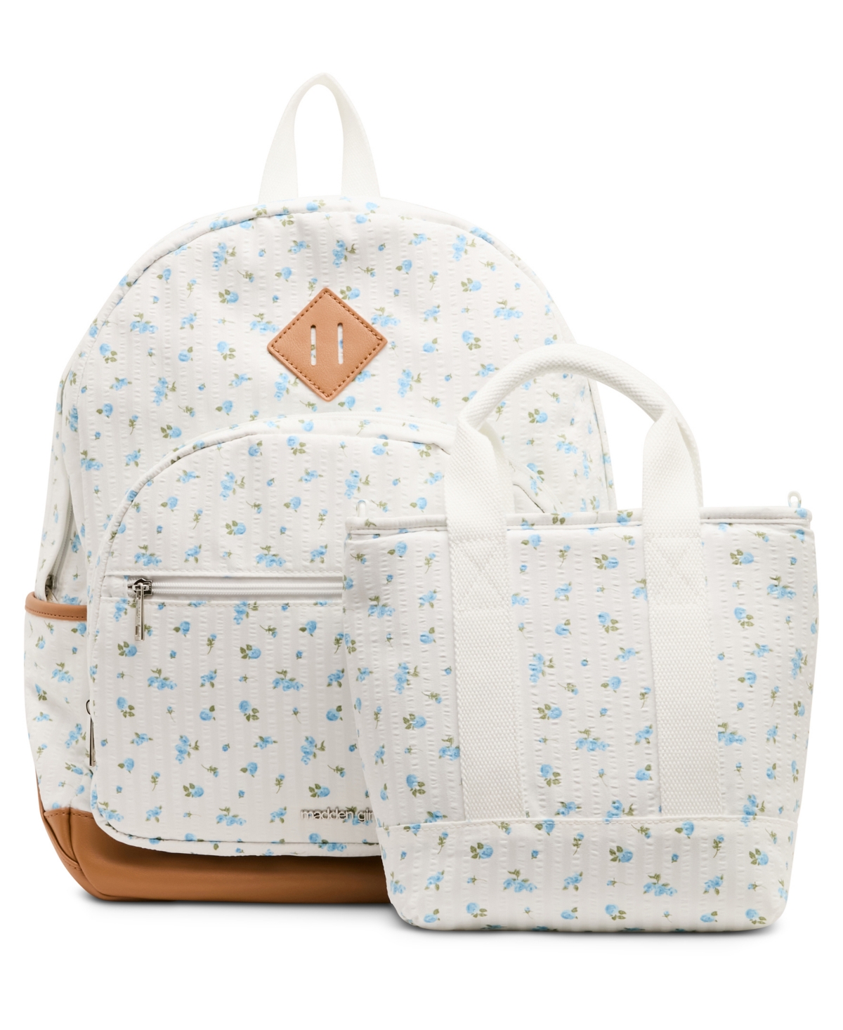 Click here for Madden Girl Lynxss Seersucker Dome Medium Backpack... prices
