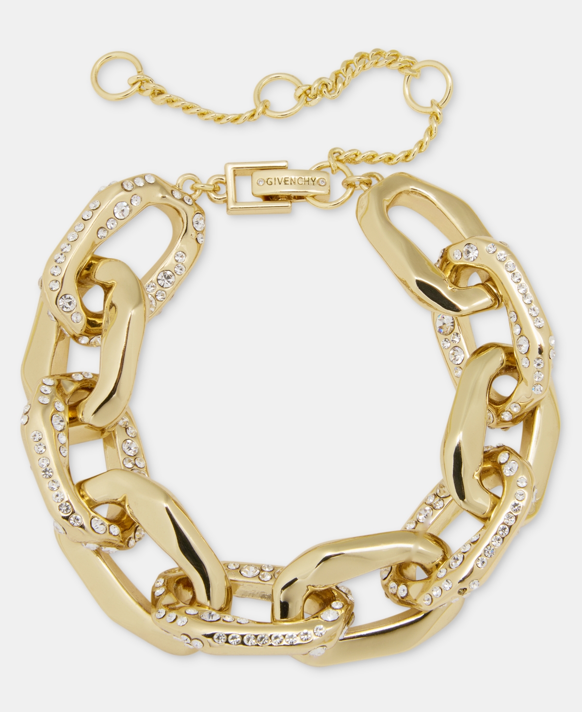 Click here for Givenchy Pave Link Flex Bracelet - White prices