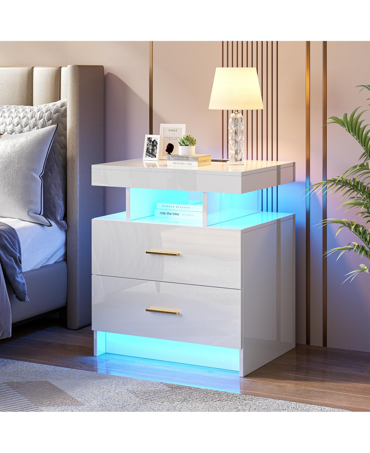 Click here for Vlsrka Ashten 2 - Drawer Nightstand - white prices