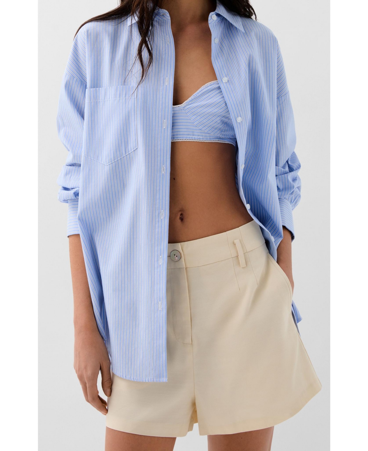Click here for Scalpers Womens Bra Shirt - Bluestripes prices
