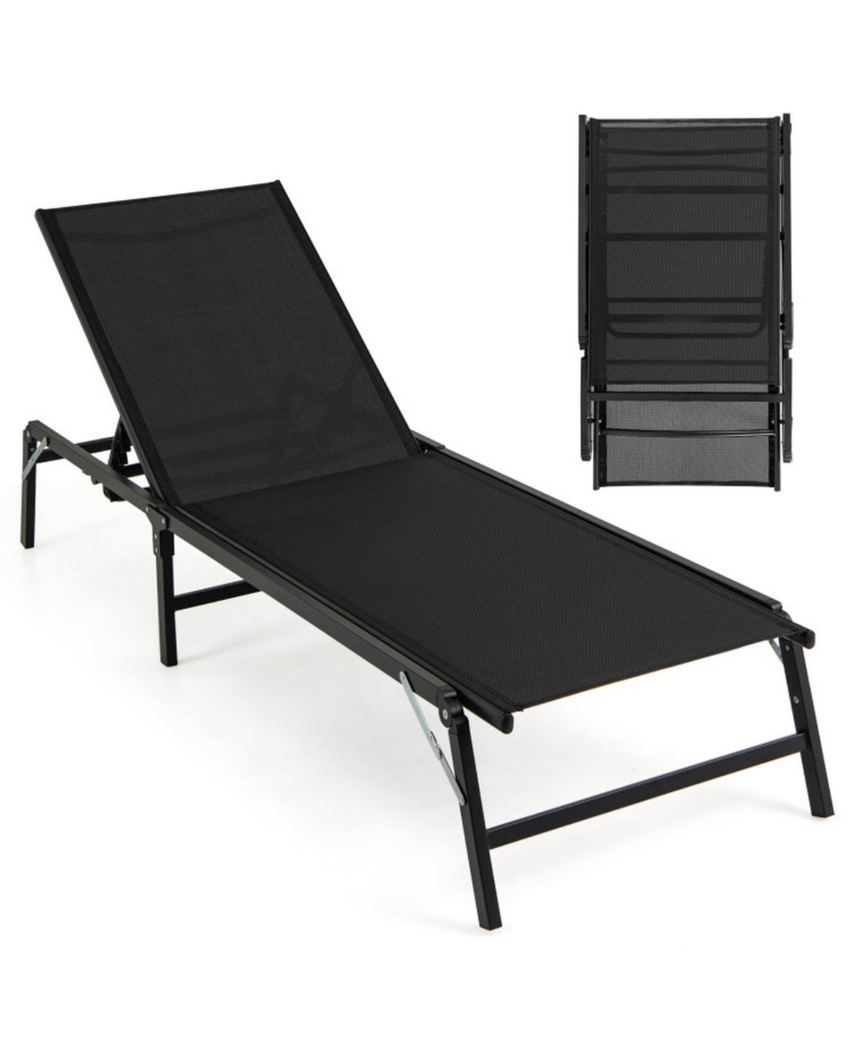Click here for Gouun Foldable Patio Chaise Lounge Chair Set of 2... prices
