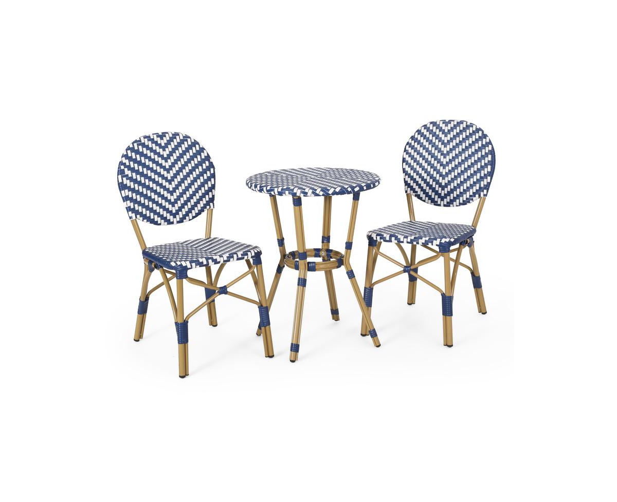 Click here for sumyeg Outdoor Aluminum 3 Piece French Bistro Set... prices