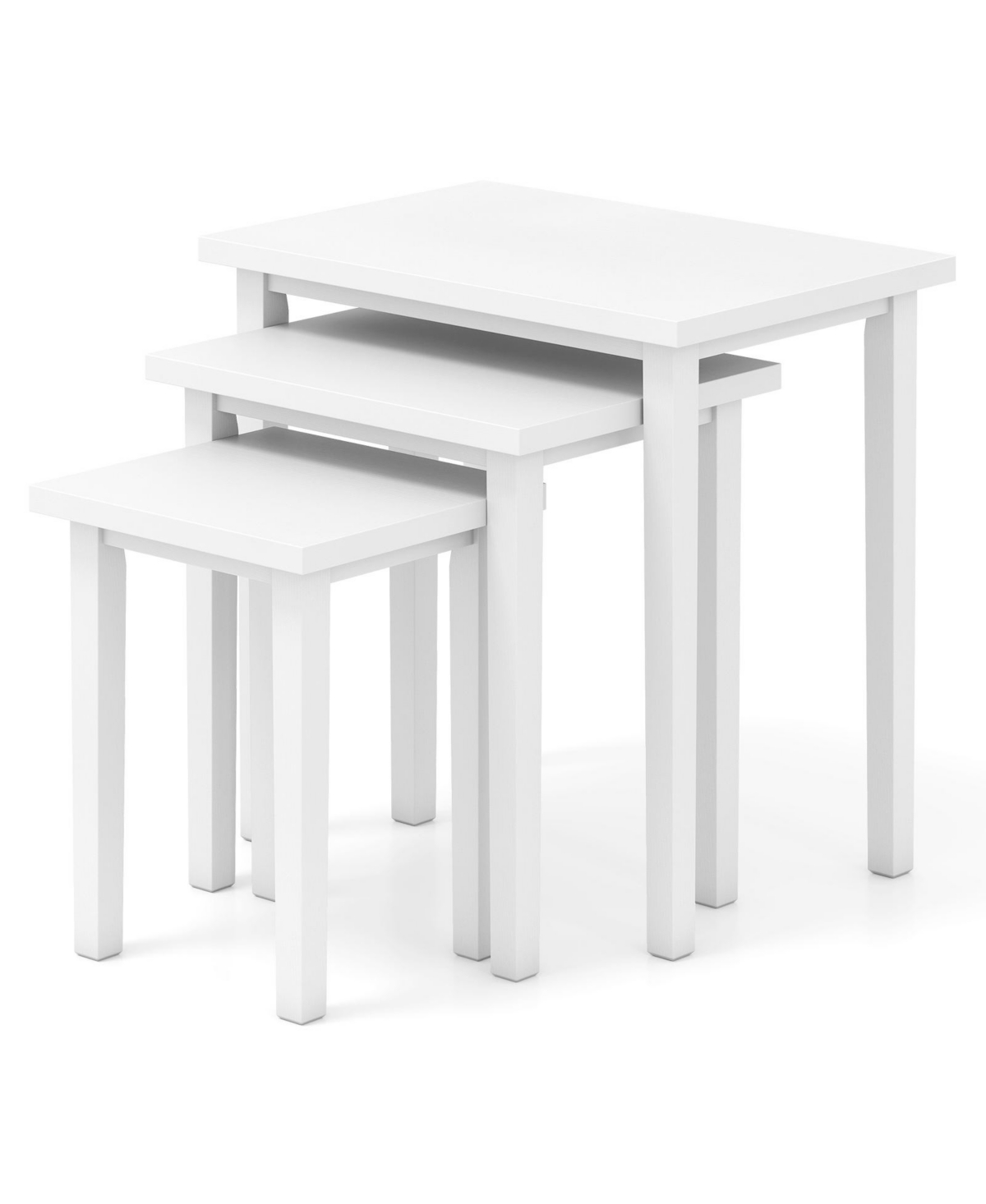 Click here for Gymax 3 Pcs Nesting End Tables Farmhouse Rectangle... prices