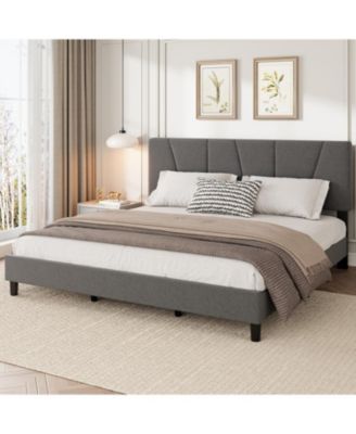 Click here for Gaomon Upholstered Platform Bed With Adjustable He... prices
