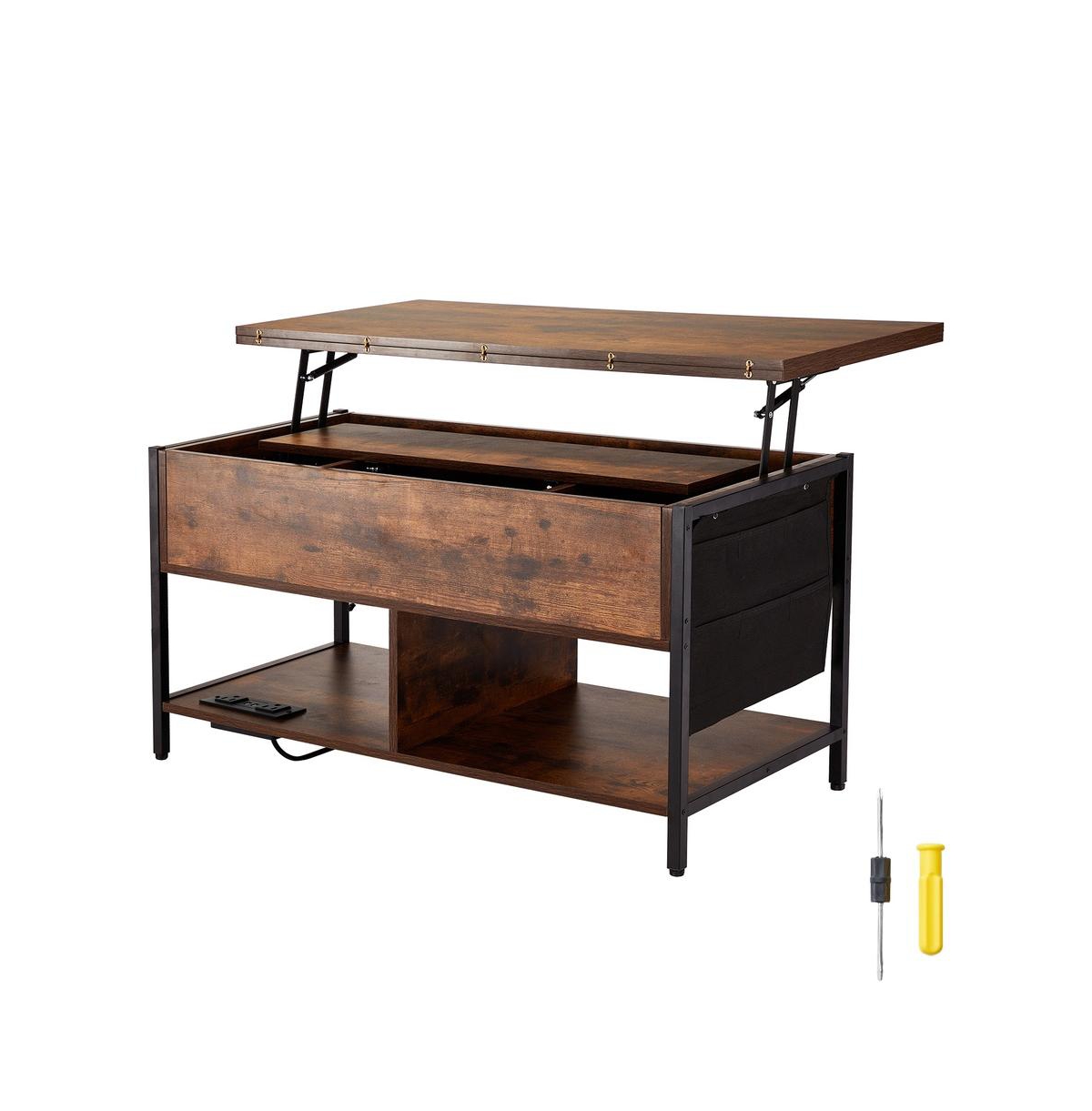 Click here for Sugift Lift Top Coffee Table with Usb Charging  Le... prices
