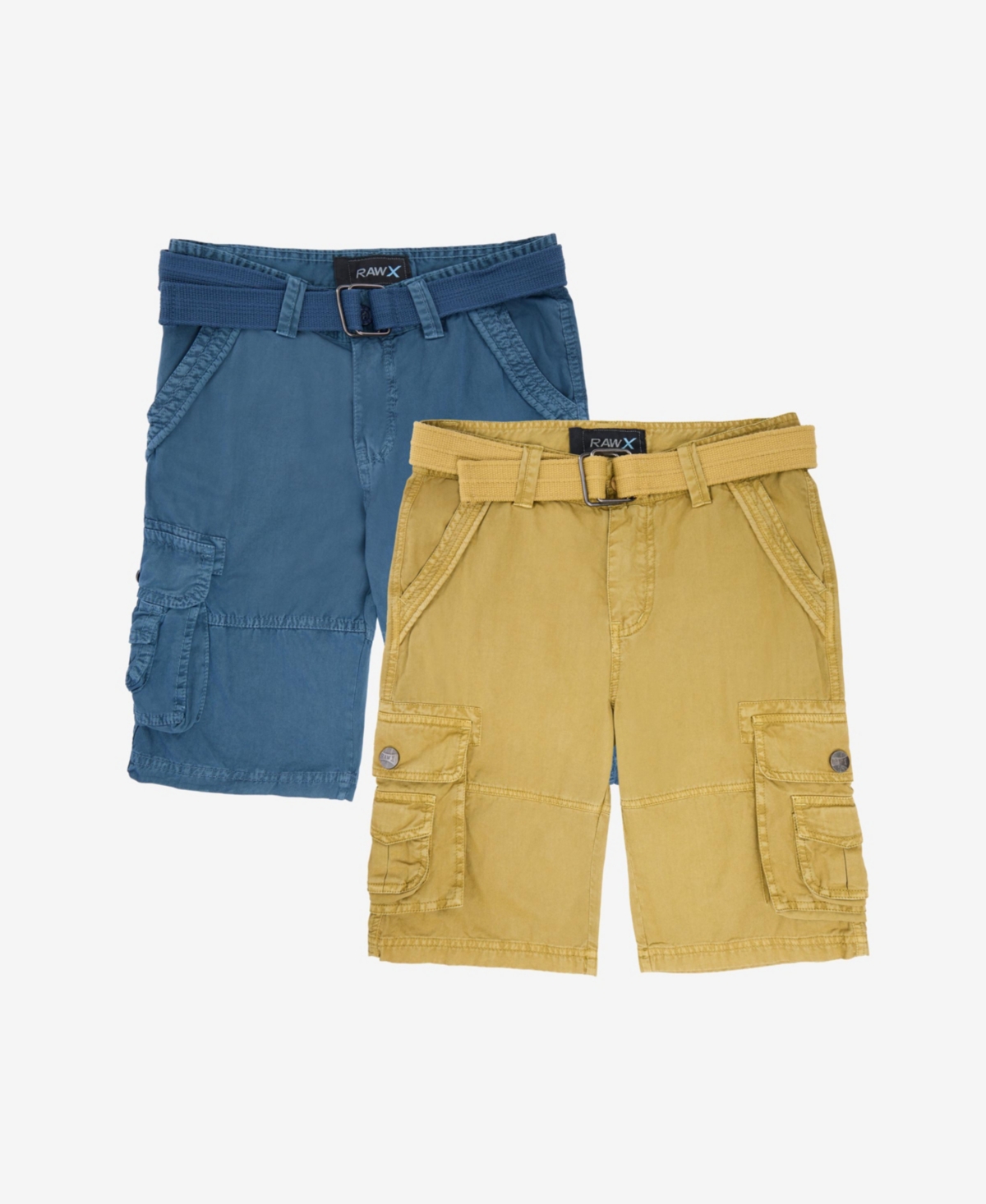 Click here for Raw X Big Boys 2 Pack Combo Belted Twill Cargo Sho... prices