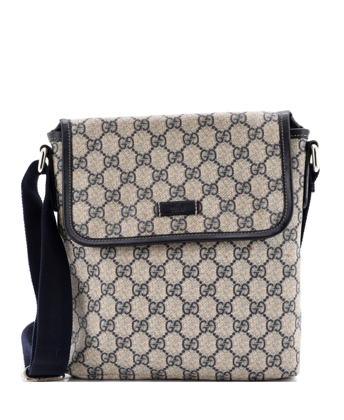 Click here for Pre-Owned Gucci Small Flap Messenger Gg Coated Can... prices
