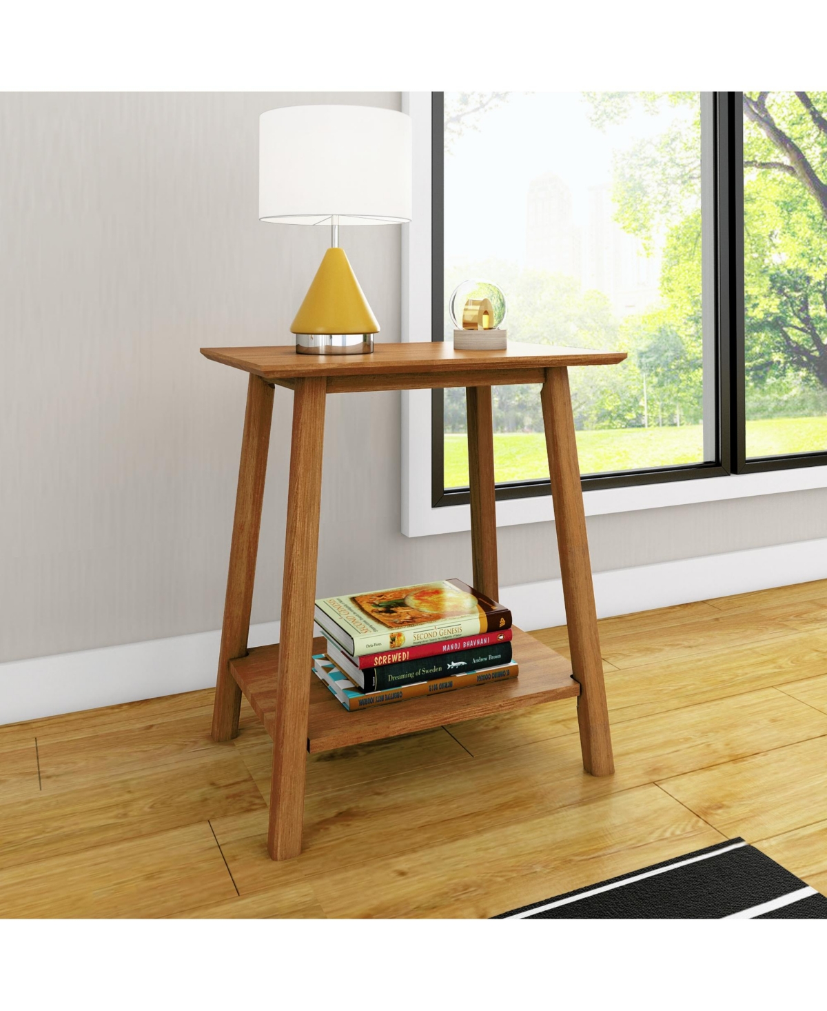 Click here for Max and Lily Solid Wood Nightstand  Mid-Century Mo... prices