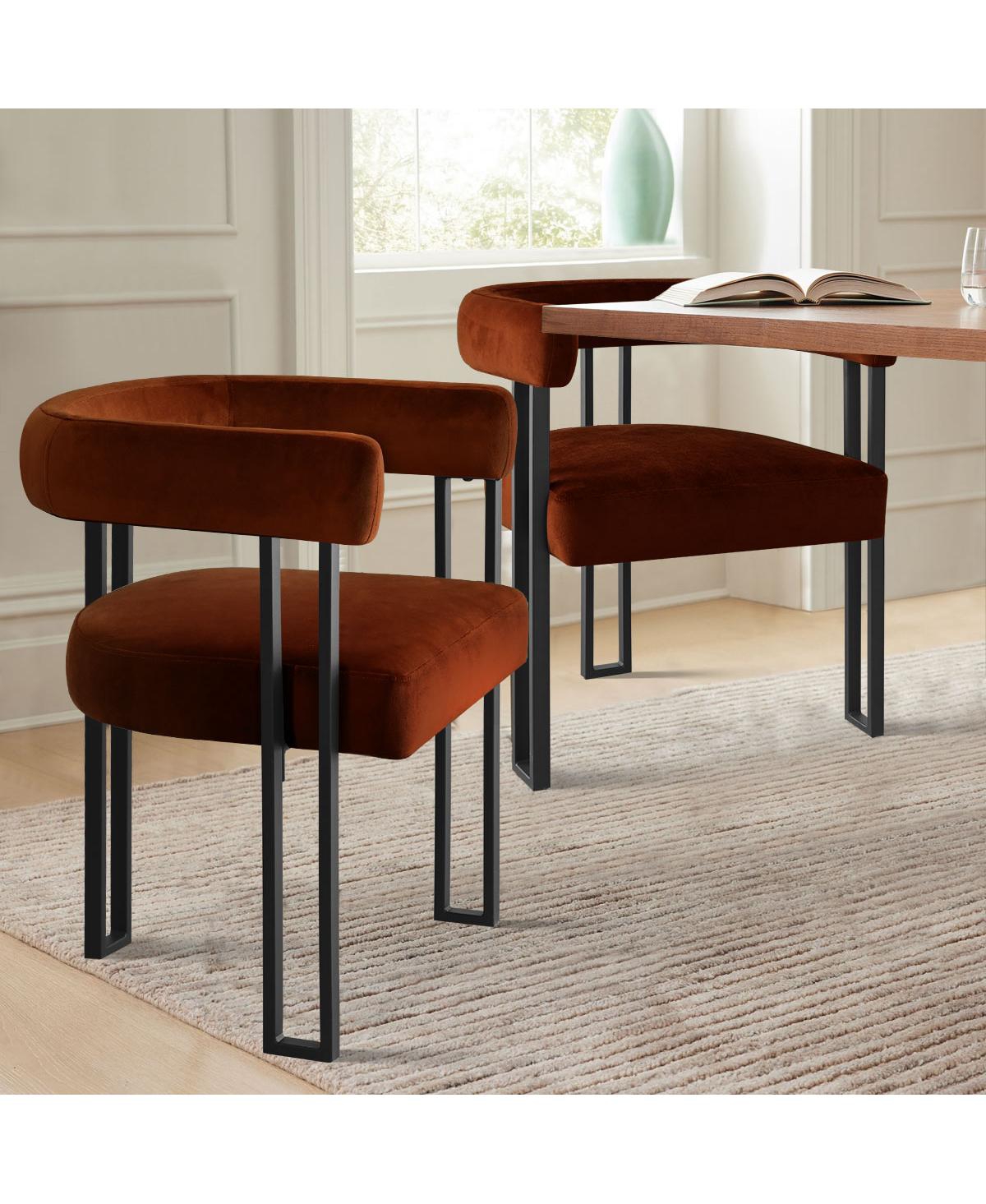 Click here for Maison Boucle Velvet Dining Chairs Set of 2  Moder... prices