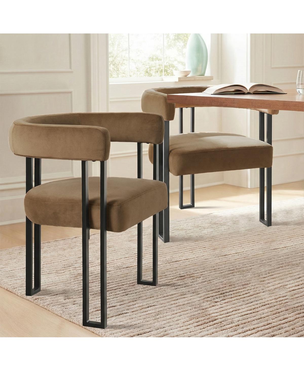 Click here for Maison Boucle Velvet Dining Chairs Set of 2  Moder... prices