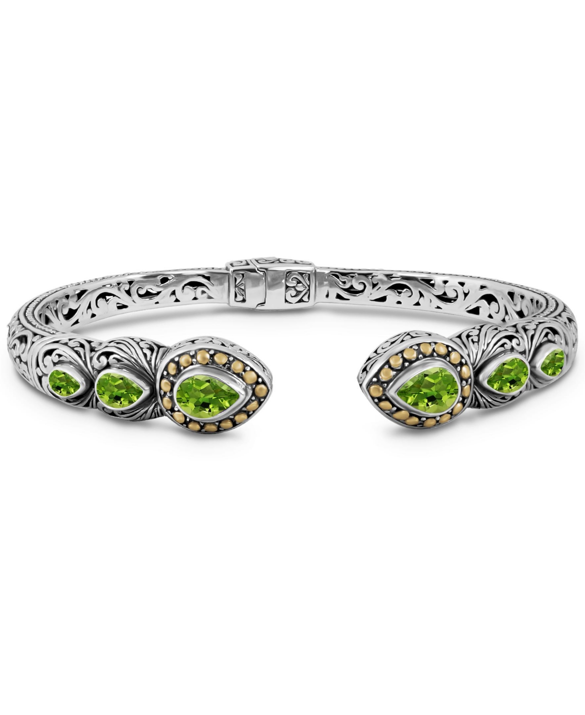 Click here for Devata Peridot and Ubud Cuff Bracelet in Sterling... prices