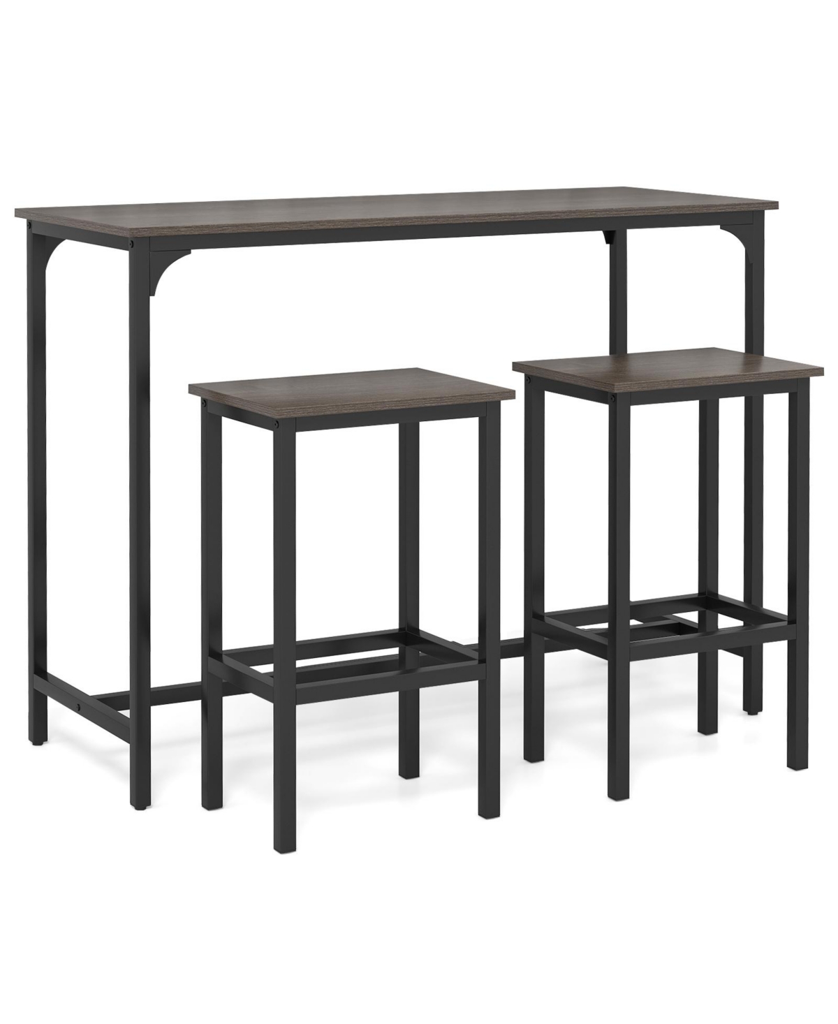Click here for Slickblue 3 Piece Industrial Dining Table Set Coun... prices