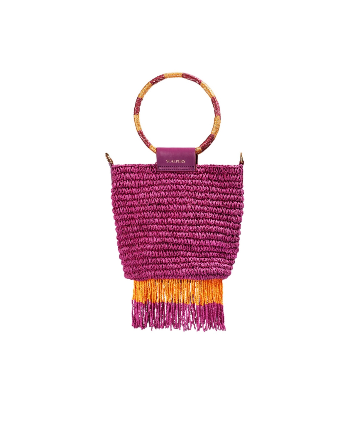 Click here for Scalpers Womens Par Beads Fringed Bag - Bouganvill... prices