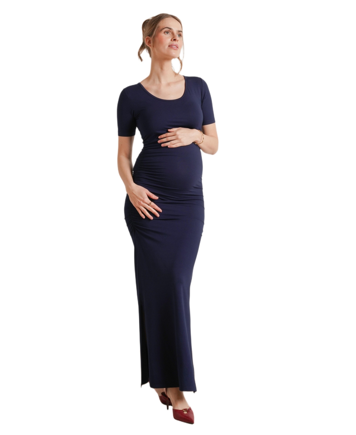 Click here for Nom Maternity Womens Hugo Maternity Maxi Dress - D... prices