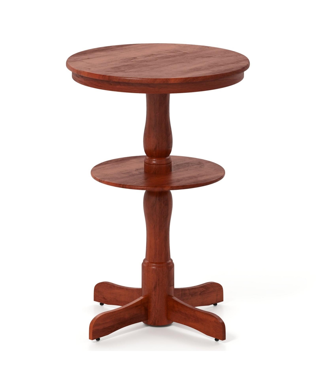 Click here for Slickblue Round High Top Bar Table 2 Tier with Sto... prices