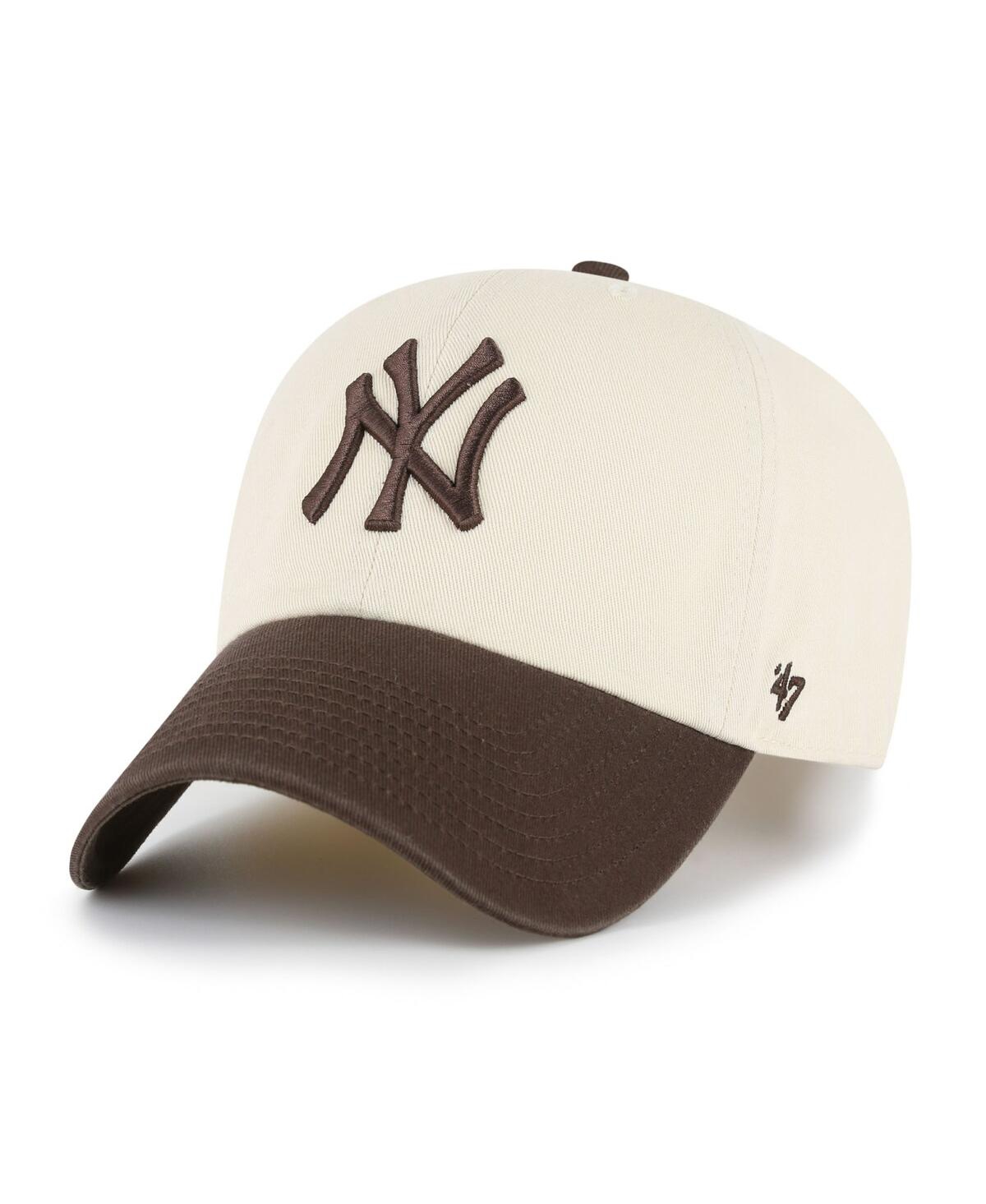 Click here for 47 Brand Mens Natural/Brown New York Yankees Two-T... prices