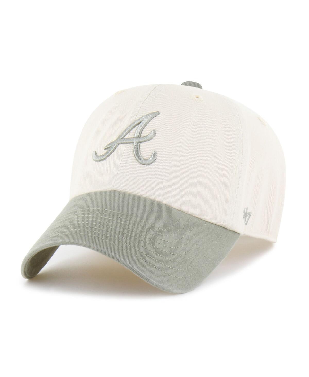 Click here for 47 Brand Mens Natural/Olive Atlanta Braves Two-Ton... prices