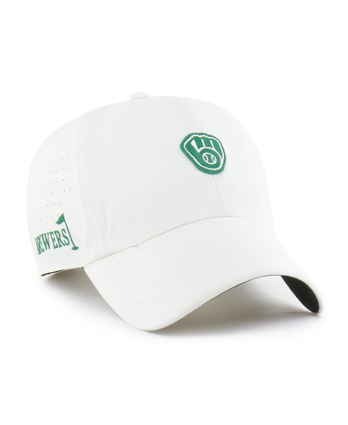 Click here for 47 Brand Mens White Milwaukee Brewers Elevated Gre... prices