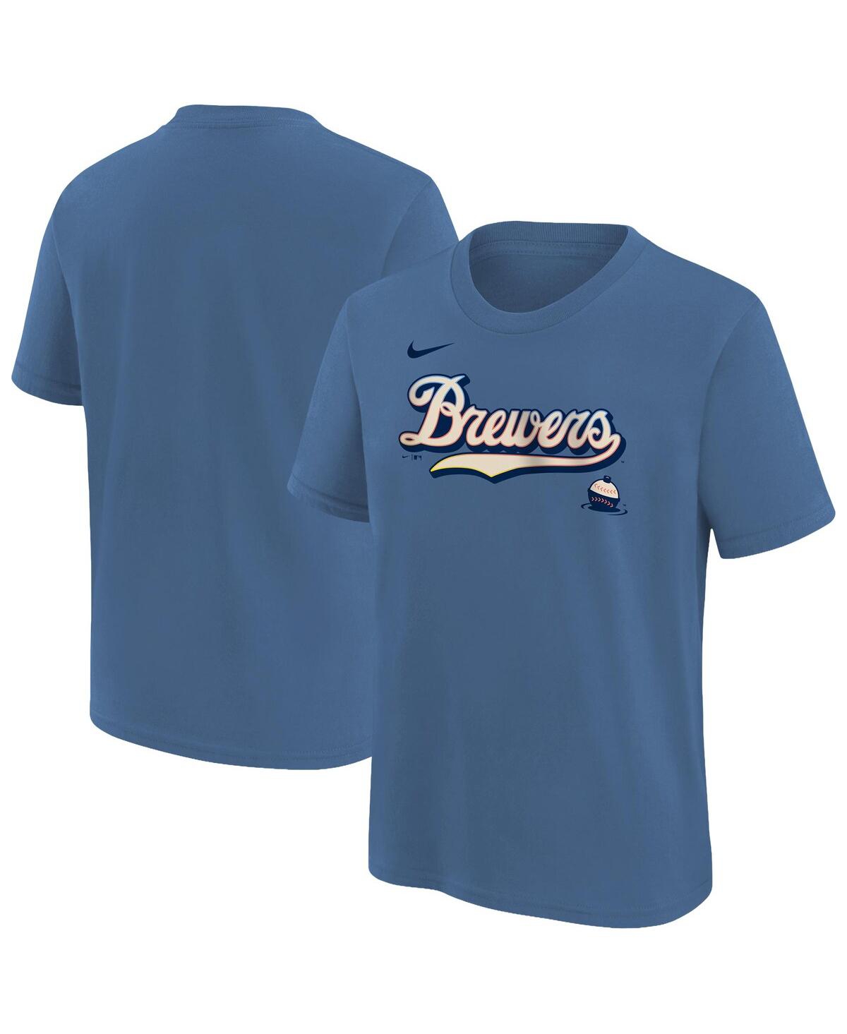 Click here for Nike Big Boys and Girls Blue Milwaukee Brewers 202... prices
