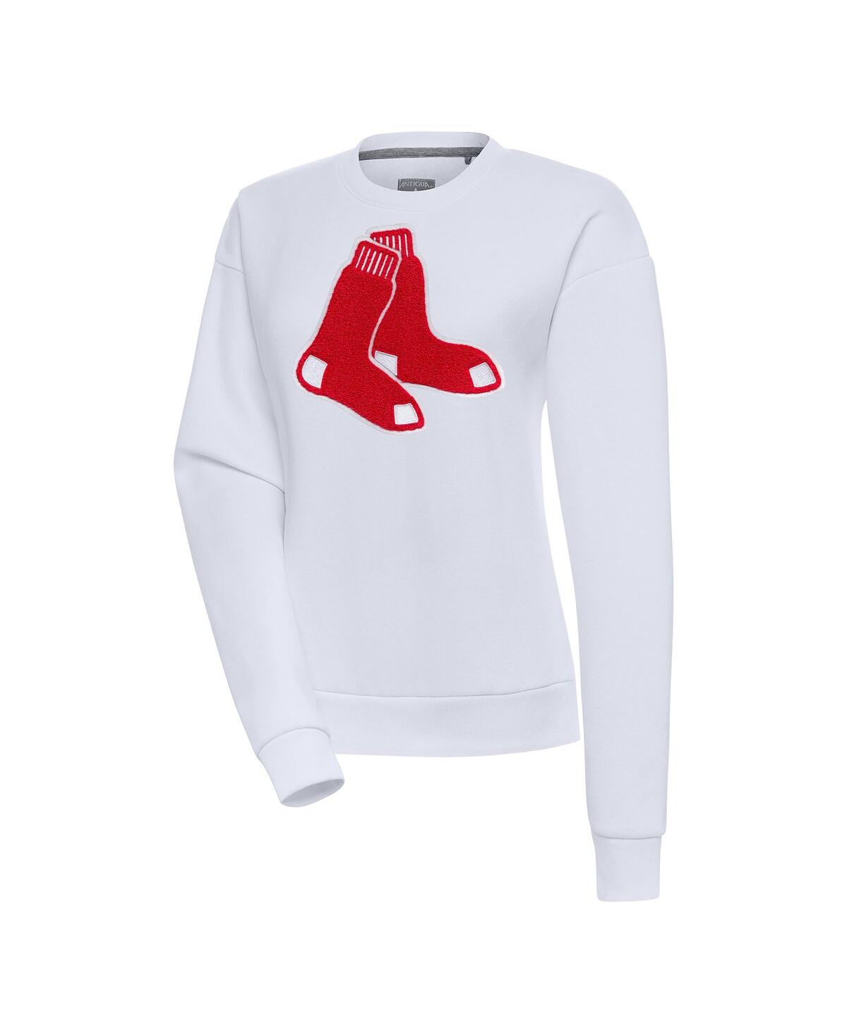 Click here for Antigua Womens White Boston Red Sox Victory Chenil... prices