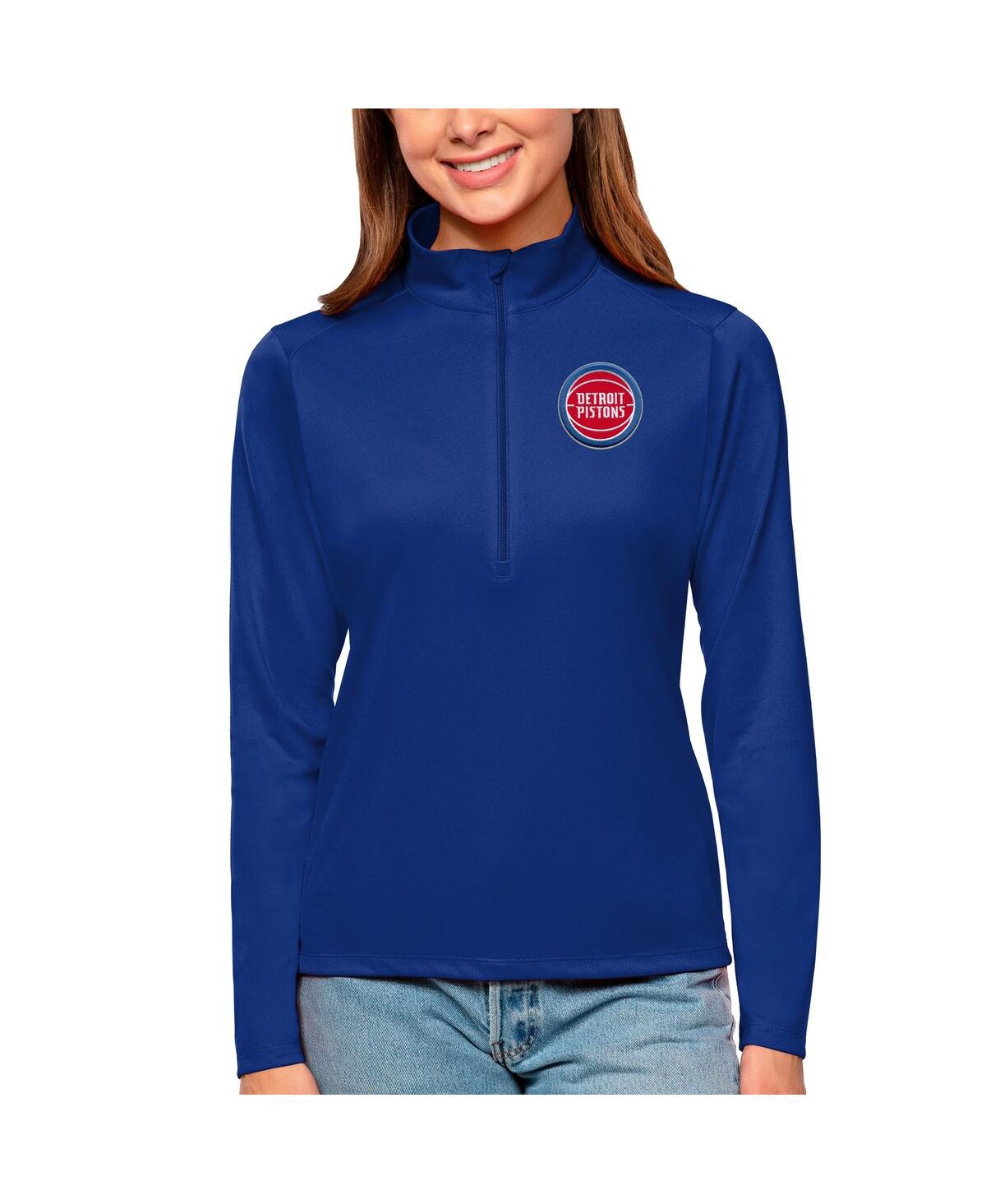 Click here for Antigua Womens Blue Detroit Pistons Tribute Half-Z... prices
