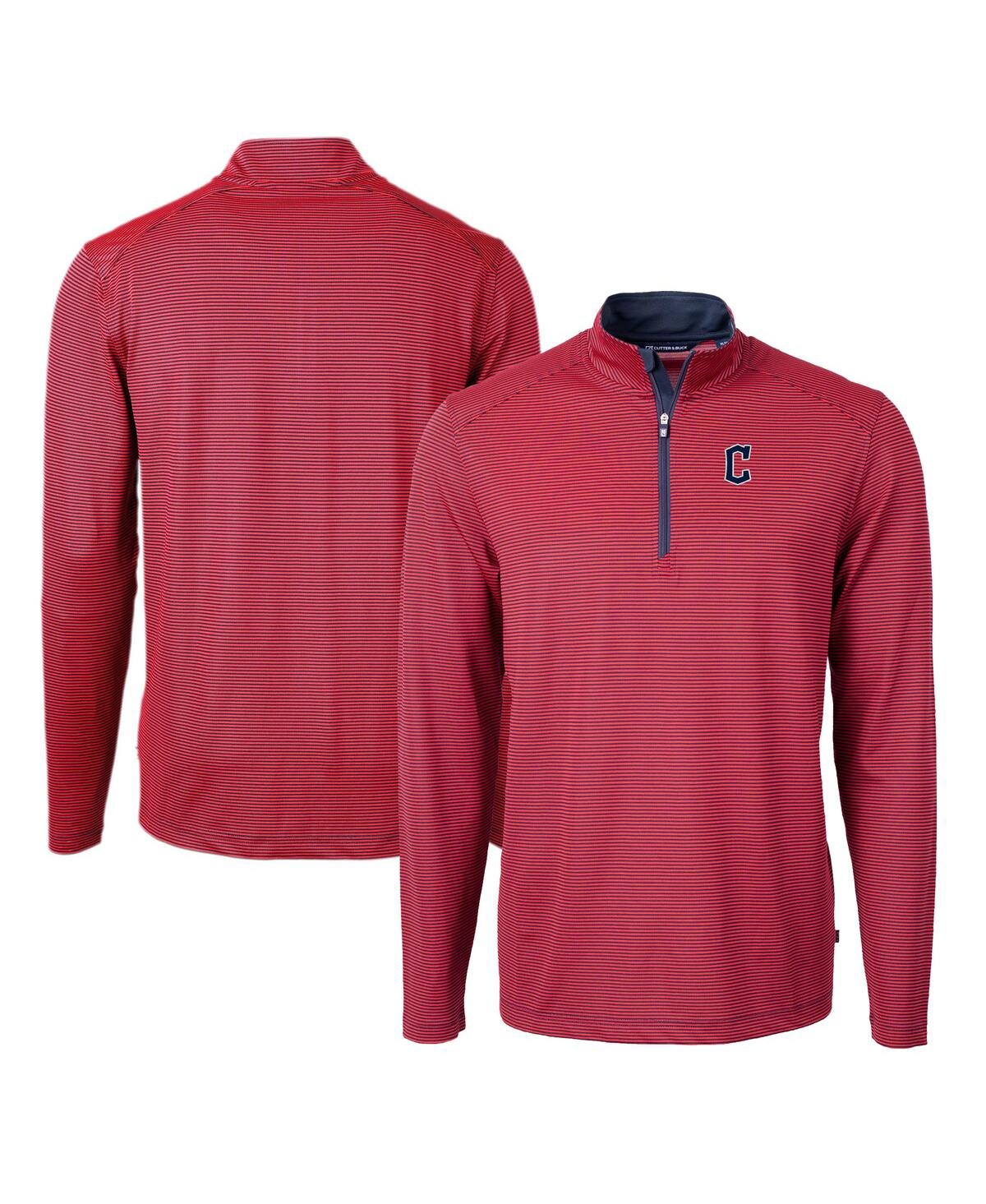 Click here for Cutter & Buck Mens Red/Navy Cleveland Guardians Vi... prices
