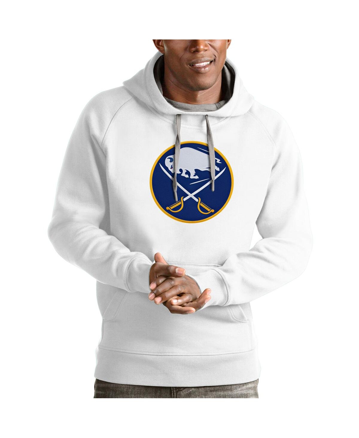 Click here for Antigua Mens White Buffalo Sabres Logo Victory Pul... prices