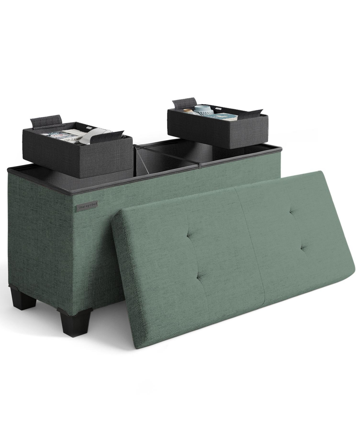 Click here for Nestl 30 Inch Ottoman Storage Bench with Storage B... prices
