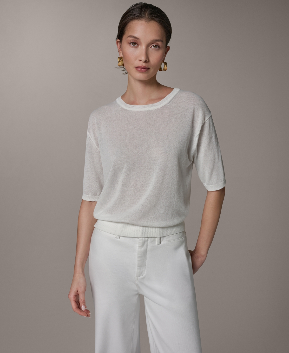 Click here for Donna Karan Weekend Womens Pull-On Crewneck Sweate... prices