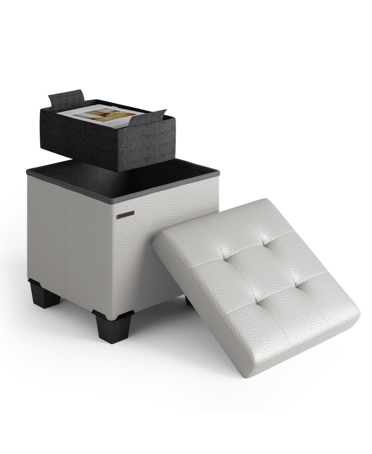 Click here for Nestl 15 Inch Ottoman Storage Bench with Storage B... prices