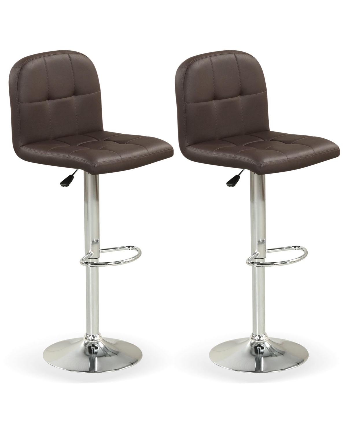 Click here for Gymax Swivel Bar Stools Set of 2 with Backrests Fo... prices