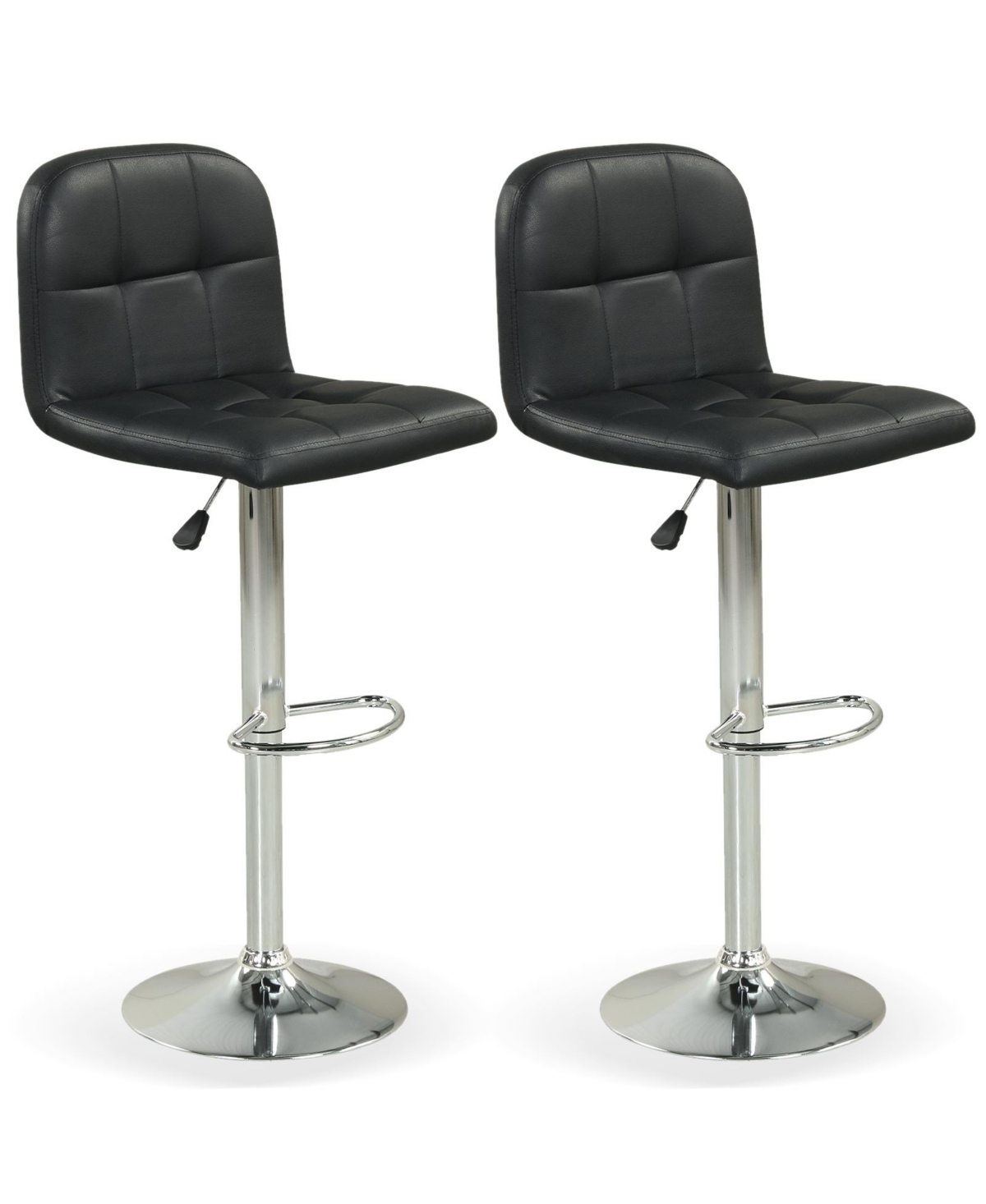 Click here for Gymax Swivel Bar Stools Set of 2 with Backrests Fo... prices